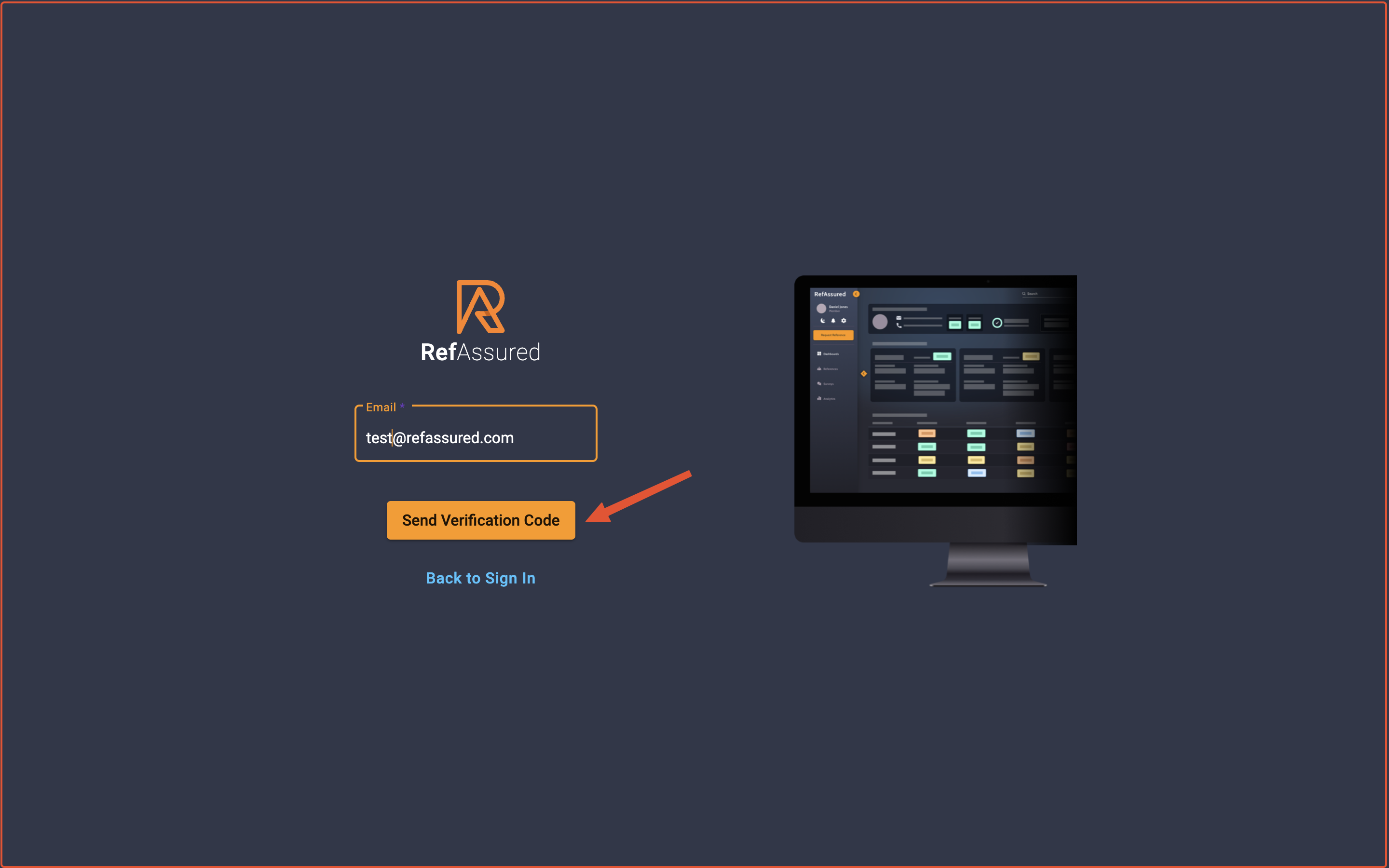 First-Time User Login – RefAssured