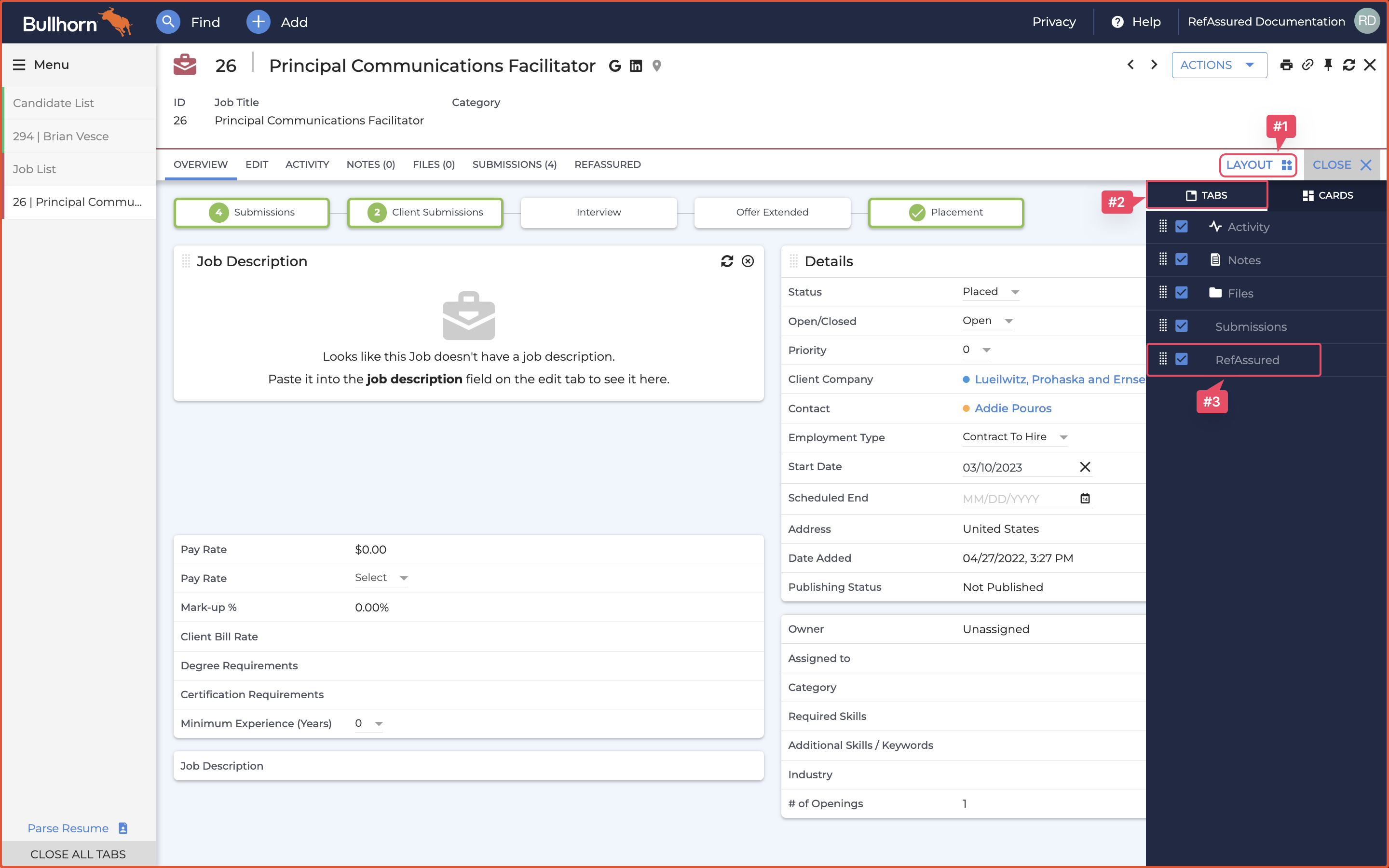 Bullhorn User Setup – RefAssured